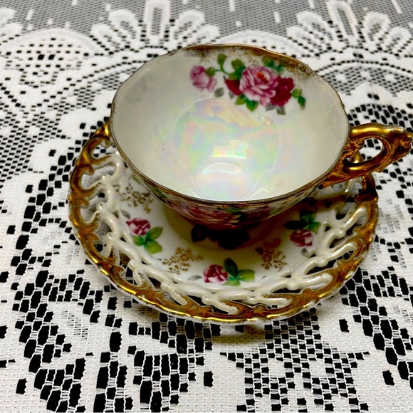 Dining | Vintage Shafford Bone China Teacup And Saucer | Poshmark